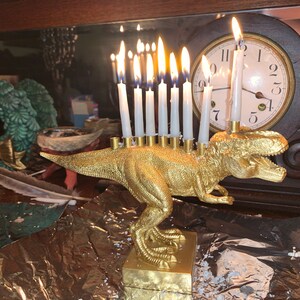 Dinosaur Menorah | Etsy