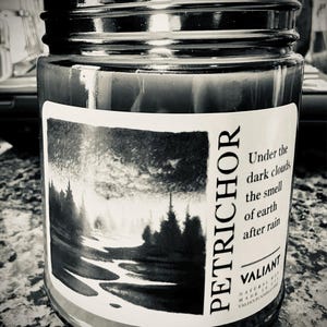 Petrichor the Smell of Earth After Rain Soy Wax Candle in Amber Jar - Etsy