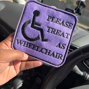 Treat as Wheelchair Sign, Disabled Buggy Tag, Wheelchair Pram Clip ...