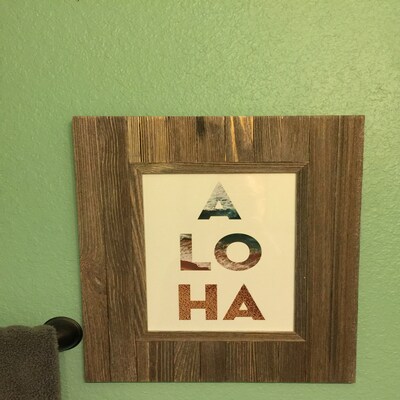 Aloha Art Print Aloha Printable Hawaiian Wall Art Instant - Etsy