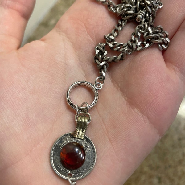 Obsidian Triple Layered Coin Necklace - Etsy