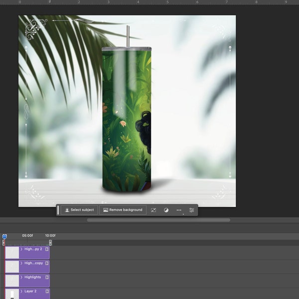 Rotating Tumbler Photoshop Template - 20 Different Backgrounds and ...