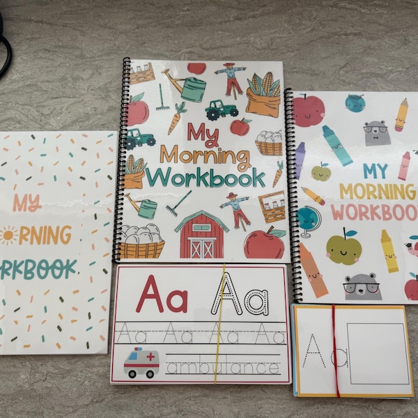 Morning Time Activity Workbook First Grade Morning Menu Dry Erase ...