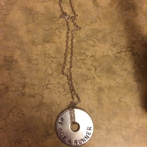 The Maze Runner Hand Stamped Washer Necklace on Chain - "the Maze ...