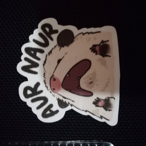 Aur Naur Cute Sticker Funny Sticker Possum Hamster Raccoon Gifts Under ...