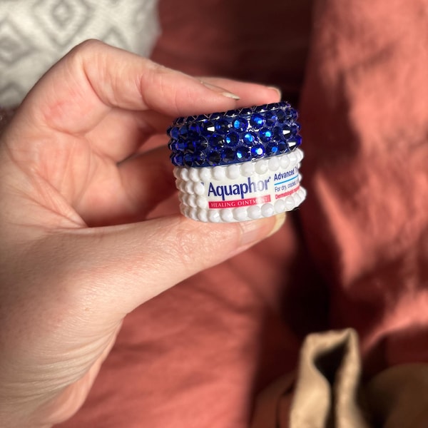 Blinged and Bedazzled Mini Aquaphor Jar Skin Protectant, Travel Size ...