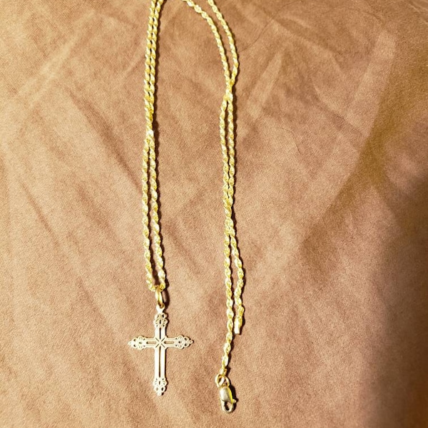 Genuine 14K Gold Rope Chain, 14K Real Gold Rope Chain, Ladies Gold ...