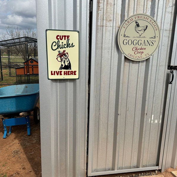 Cute Chicks Sign, Sign for Chicks, Farmers Coop, Chicken Home, Chick ...