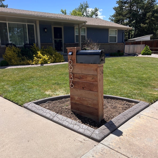 Beautiful, Handcrafted Cedar Mailbox Post; A Sure Fire Way to Bring ...