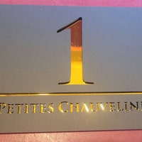 K Smart Sign Modern House Signs Plaque Door Number Street Glass Effect ...