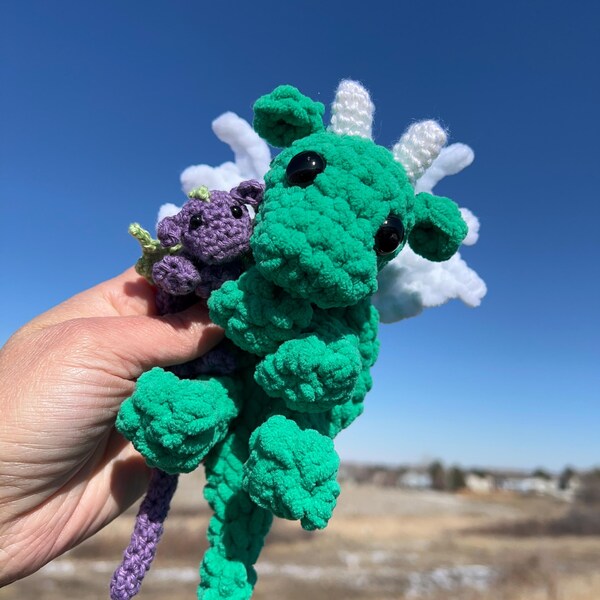 Diddy Dex the Palm Sized Snuggler Dragon Crochet Pattern Amigurumi ...