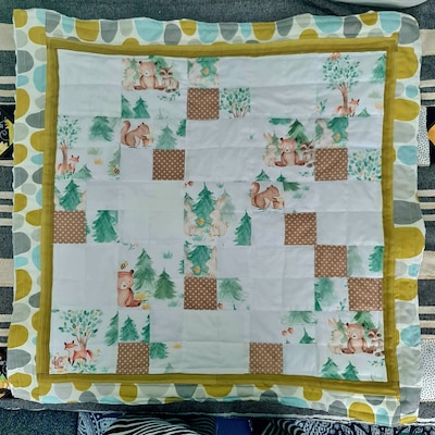 Pillow Panel Woodland Animals Pillow Woodland Cotton Pillow - Etsy