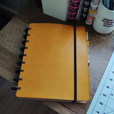 Leather Personalized Discbound Planner Cover - Etsy