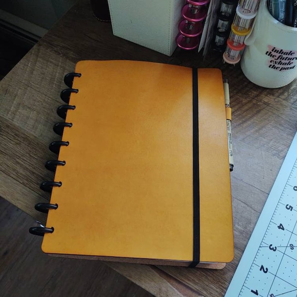 Leather Personalized Discbound Planner Cover - Etsy