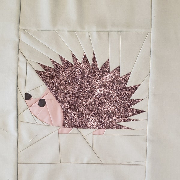 Hedgehog, Foundation Paper Piecing Pattern (FPP), Quilt Block, PDF ...