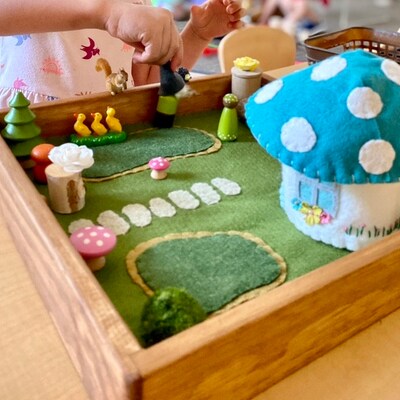 Farm Felt Play Mat/garden Felt Play Mat/small World Play/loose - Etsy
