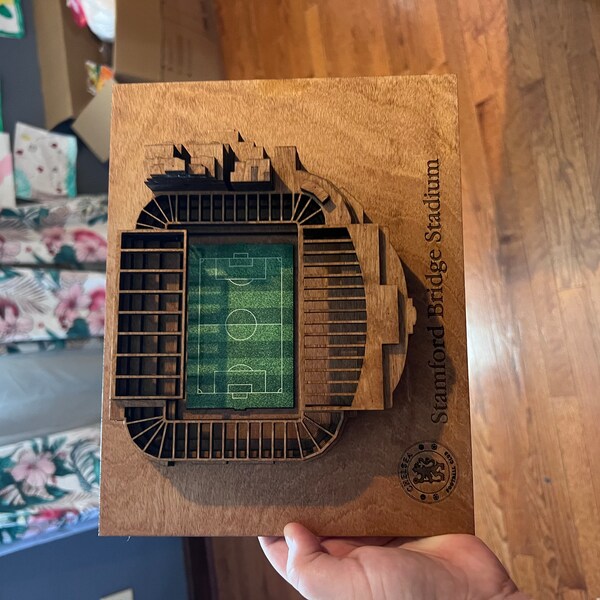 Custom Wooden 3D Stadium: Personalized Arena Decor - Etsy