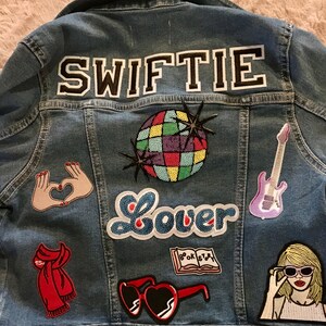 Swiftie Custom Jean Jacket, Custom Denim Jacket, Personalized Denim, Personalized Adult Woman ...