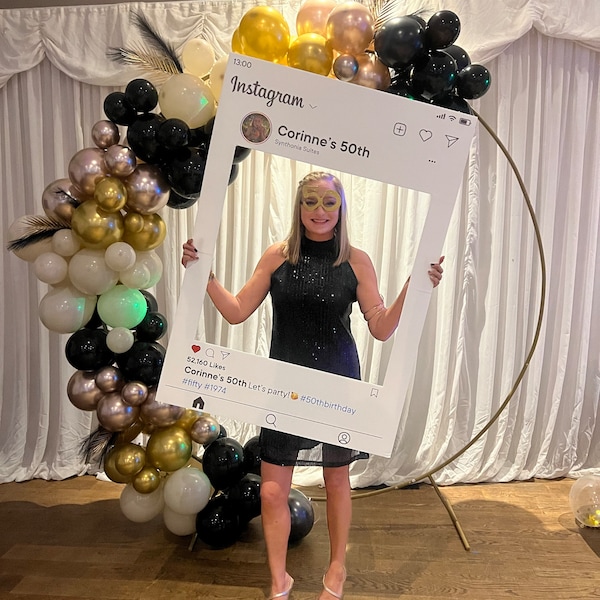 Customisable Social Media Selfie Frame Bespoke Instagram Effect ...