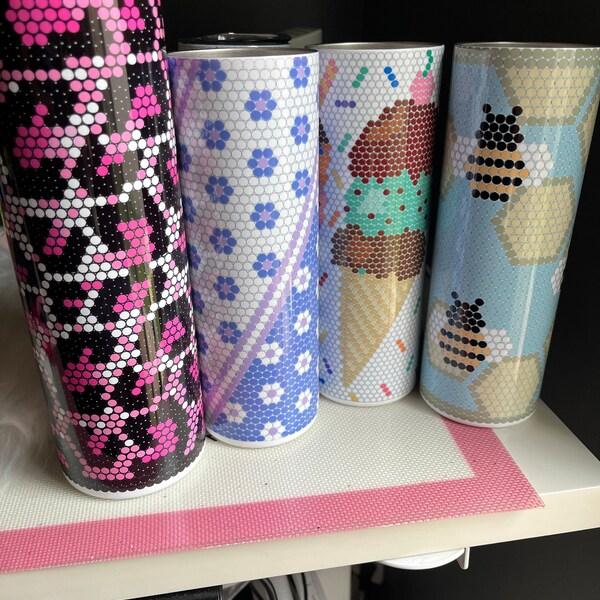 Leopard Pink Ombre Template Tumbler, Rhinestone Template, Rhinestone ...