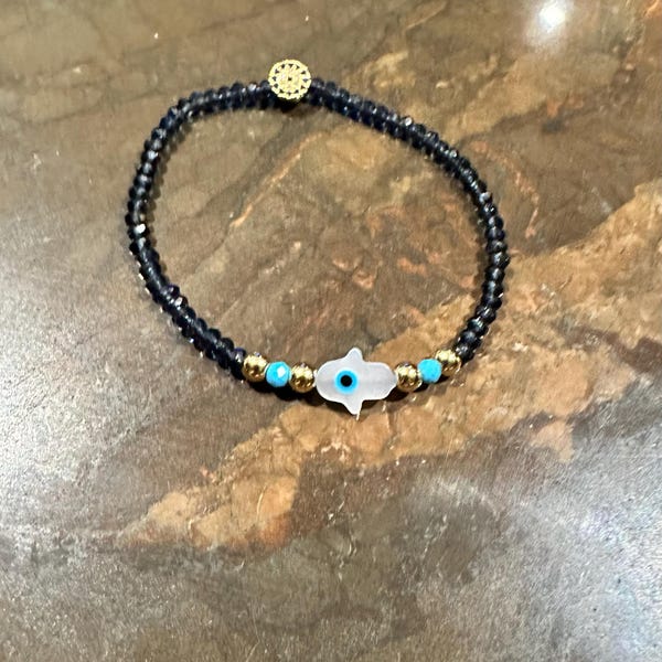 4mm - 20mm Mother of Pearl Evil Eye Beads , Evil Eye Beads , Natural ...