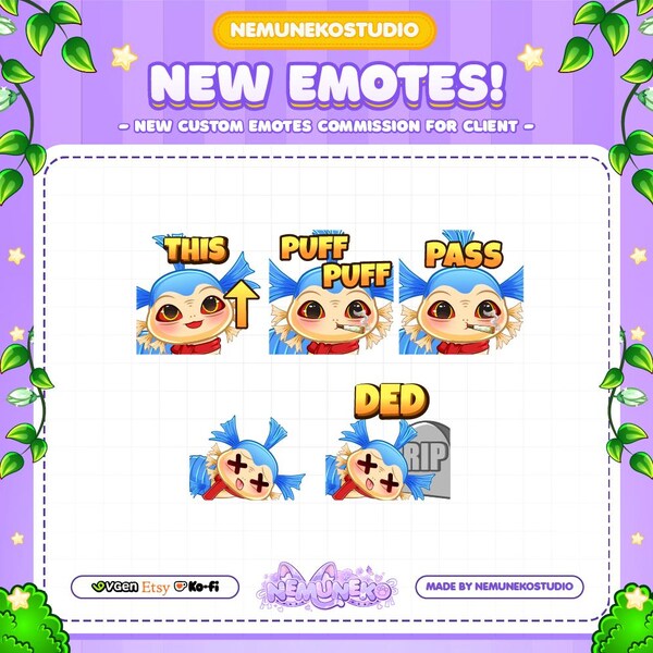 Custom Chibi Cute Stream Pet Widget / Animated Stream Widget / Pet ...