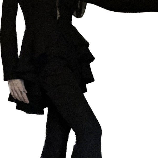 Formal Midi Pencil Skirt Suit, Black Skirt Suit, Business Suit Set for ...