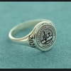 Sterling Silver Class Ring, University Ring, Gradiation Gift, School ...