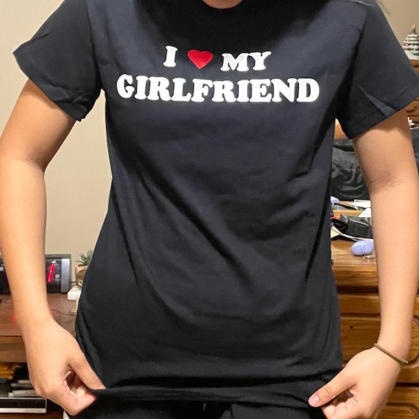 I Love My Girlfriend T-shirt, I Heart My Girlfriend Shirt, Valentine's ...