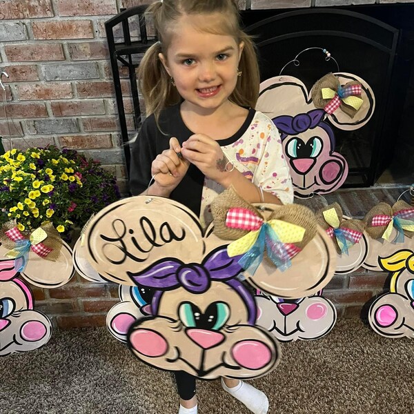 Digital Template Easter Bunny Face - Etsy