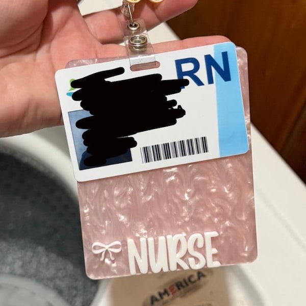 Custom CNA Badge Buddy Personalized Name Tag for Certified Nursing ...