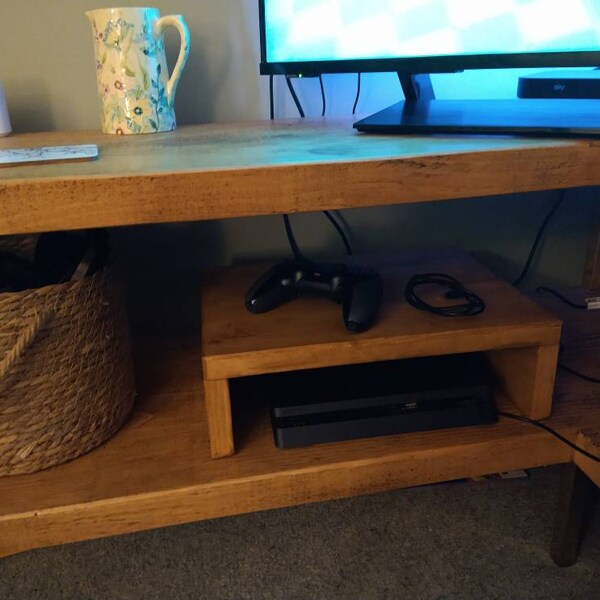 Rowlands Rustic Hand Built Monitor Shelf Stand - Etsy UK