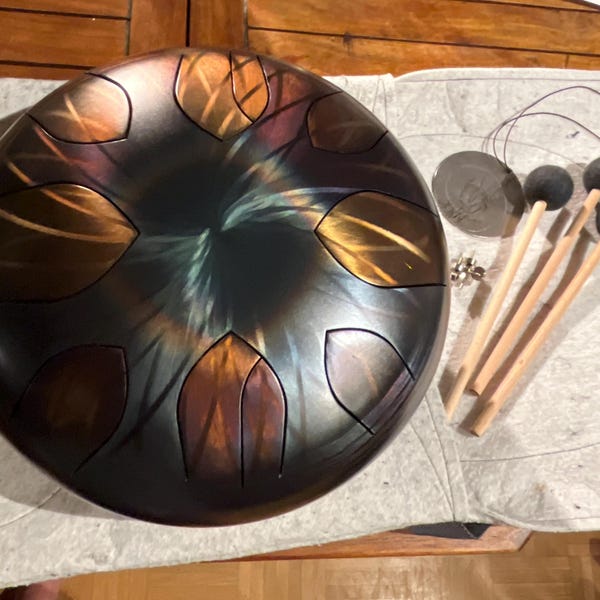 NEST DRUM TUNABLE 9"/22cm Deep Sound Pentatonic Drum - Etsy