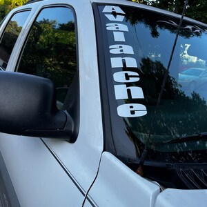 CUSTOM TEXT 42 Windshield BROW Vinyl Decal Sticker - Etsy