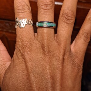 The Mermaid Ring Fire Ice, Green Ice, Hot Pink, & Aquamarine Opals Glow ...