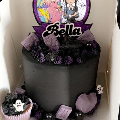 Wednesday Enid Personalised Cake Topper Birthday Custom Adams Family ...