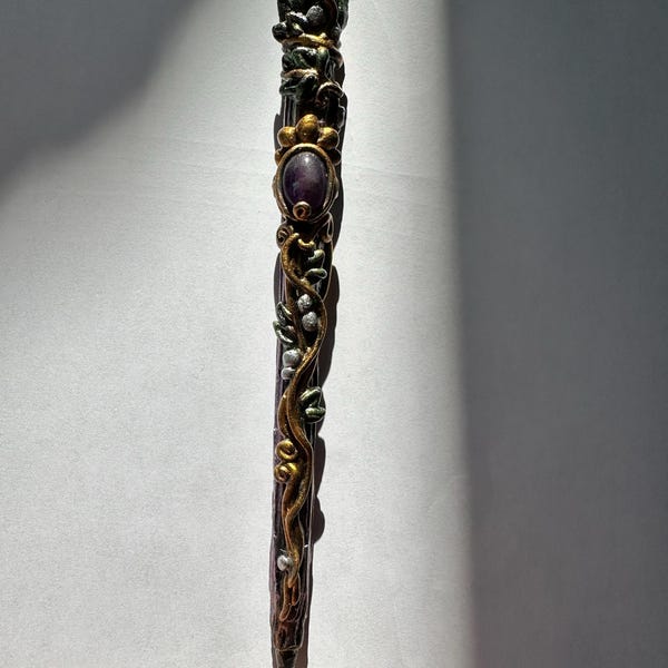 Fluorite Magic Wand Pen, Green Pencil, Polymer Clay, Fairy Magic Pen - Etsy
