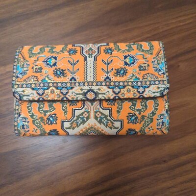 Small Wallet for Women, Boho Wallet Made With Carpet Patterns, Womens ...