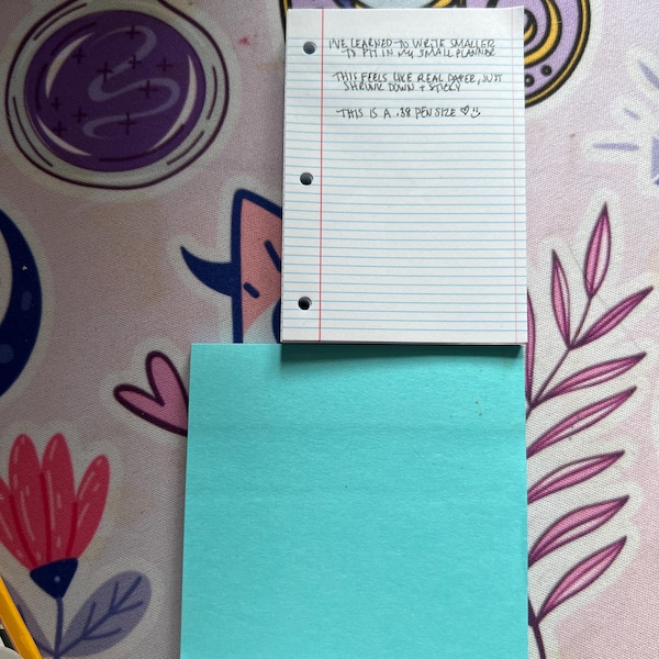 Mini Lined Paper Sticky Notes • Out of Line Sticky Notes • Tiny ...