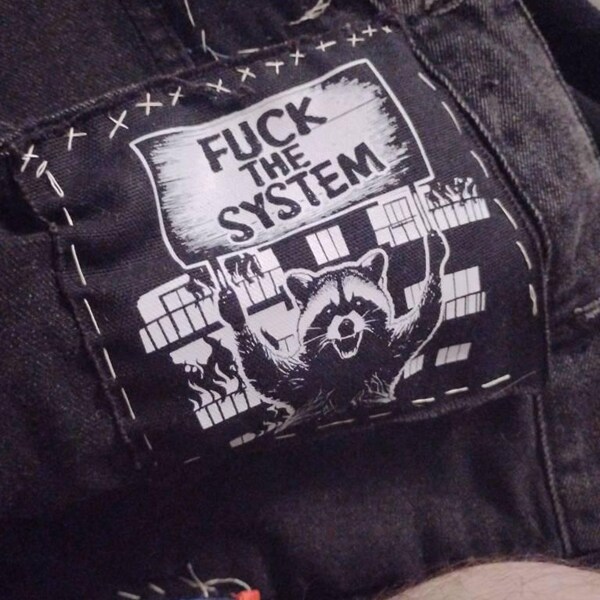 Punk Patch DIY Psychobilly Metal Crust Doom Hardcore Punk Canvas Sew-on ...