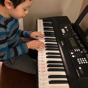 Piano and Keyboard Note Chart Use Behind the Keys Ideal | Etsy