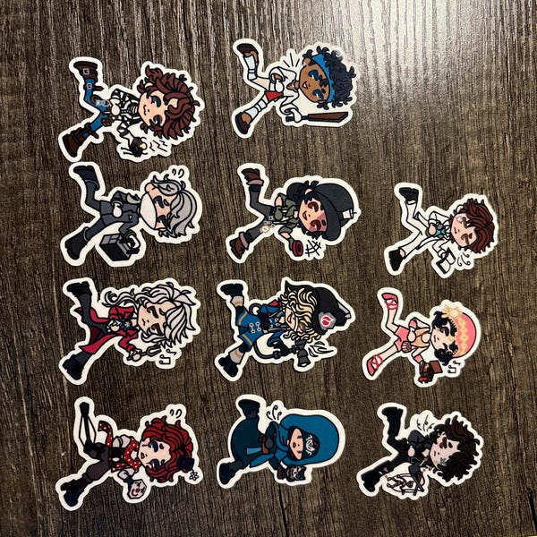 Identity V Buttons - IDV Male Survivor Pin Badges - Postman Prisoner ...