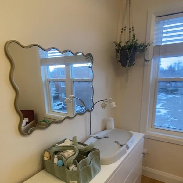 Squiggly Mirror, Wavy Mirror, Wiggle Mirror, Funky Wall Mirror ...