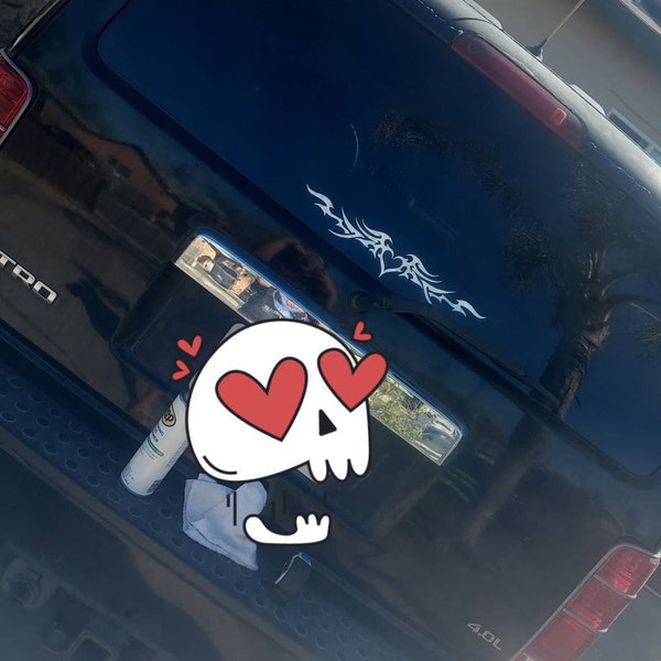 Bumper Sticker / Car Tramp Stamp / Y2K / Heart / Wings / Gothic / Vinyl ...