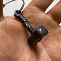 Forged Iron Tiwaz Tyr Tiw Rune Viking Amulet Runic Nordic Pendant ...