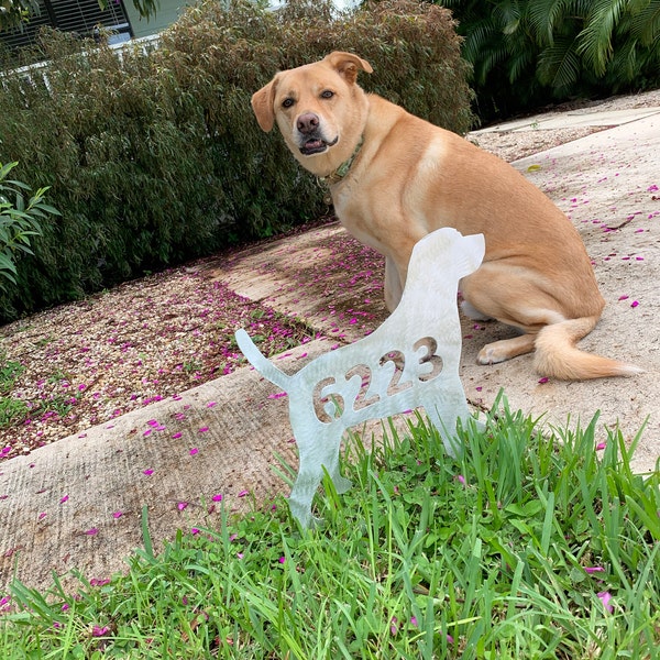 Labrador Retriever, Unique and Beautiful House Number Sign, Dog ...