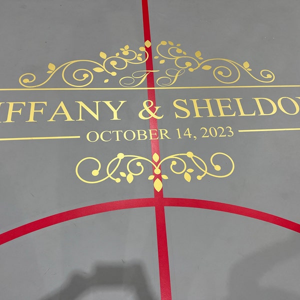 Wedding Floor Sticker for Dance Floors Vinyl Floor Sticker - Wedding ...
