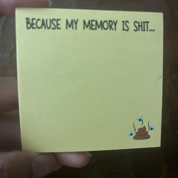 Everything is Fine Sticky Notes, Funny Memo Pad, Cute Notepad, Home ...