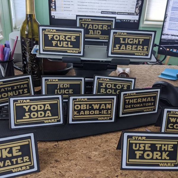 Star Wars Food Tents, Star Wars Birthday Party, Custom Food Signs ...