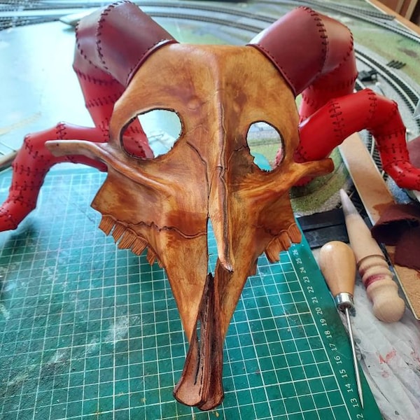 Pagan Skull Mask Leather Pattern PDF - by Leatherhubpatterns - Etsy